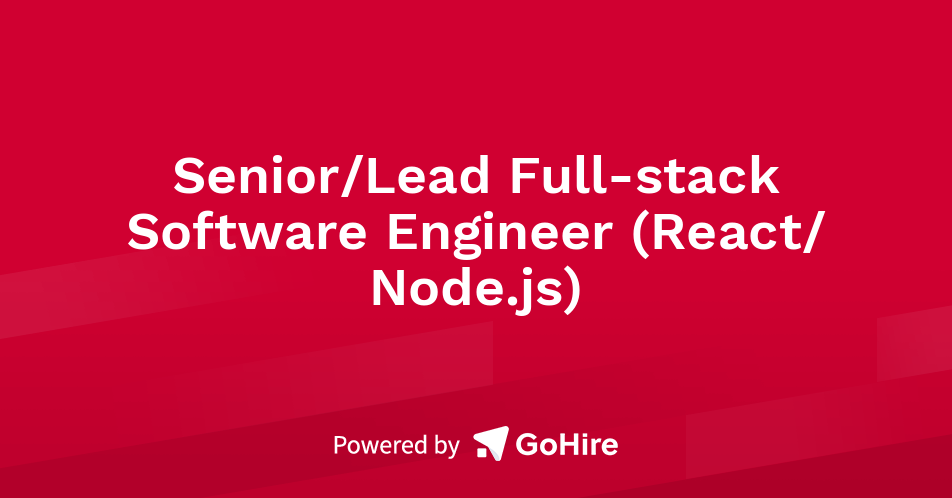 Senior/Lead Full-stack Software Engineer (React/ Node.js) at The Pique Lab | Jobs at The Pique Lab