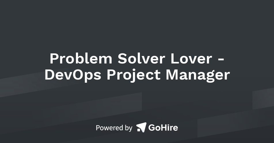Problem Solver Lover - DevOps Project Manager at Flying Saucer Studio ...