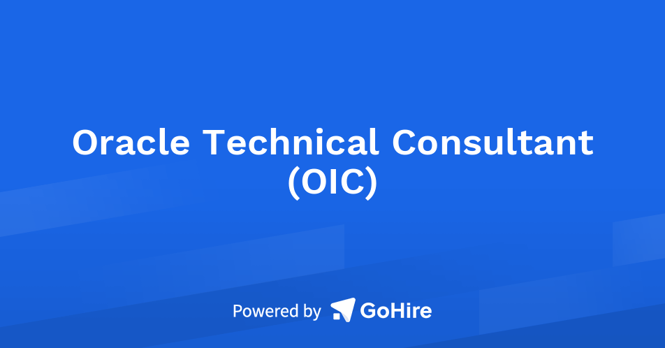 Oracle Technical Consultant (OIC) at Asian Technology Solutions Pvt Ltd ...