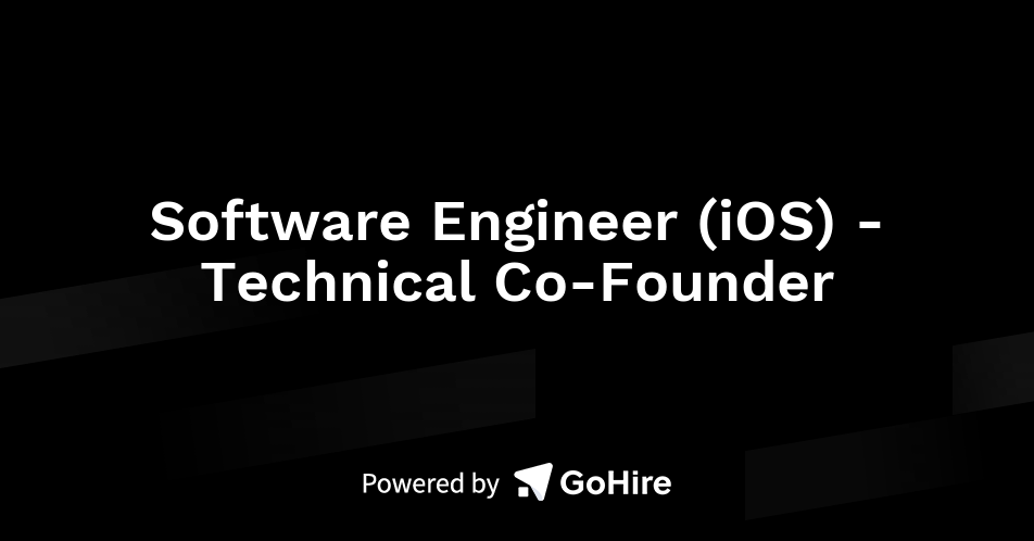 Software Engineer (iOS) - Technical Co-Founder at Meetsta | Jobs at Meetsta