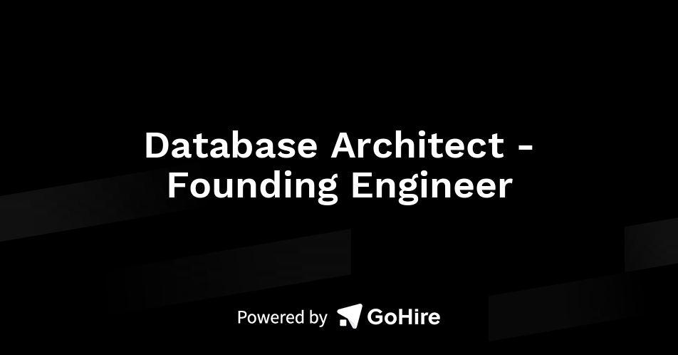 Database Architect - Founding Engineer at Meetsta | Jobs at Meetsta