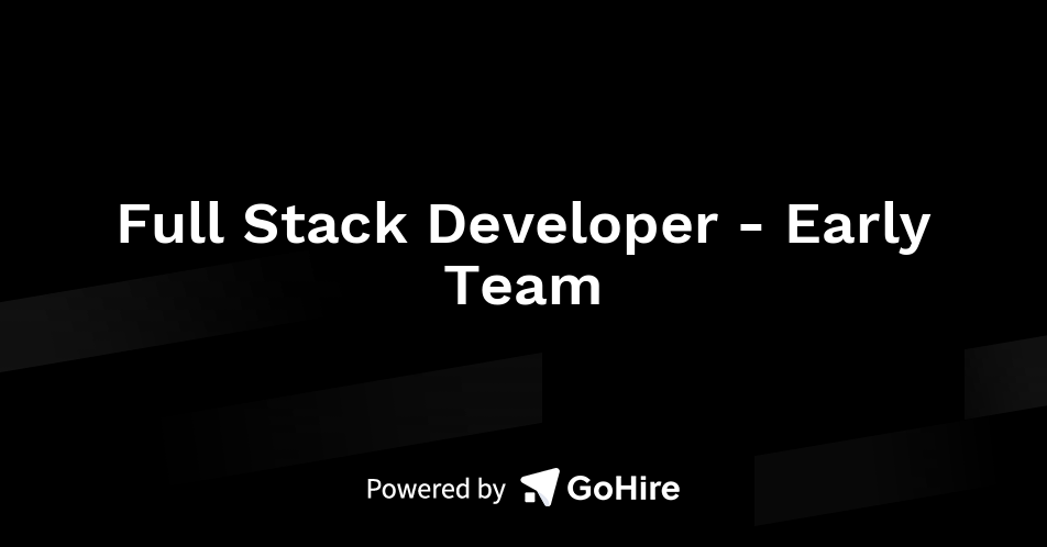 Full Stack Developer - Early Team at Meetsta | Jobs at Meetsta