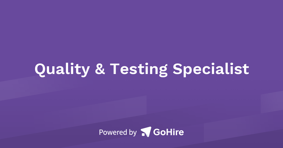 Quality & Testing Specialist at TGM Research | Jobs at TGM Research