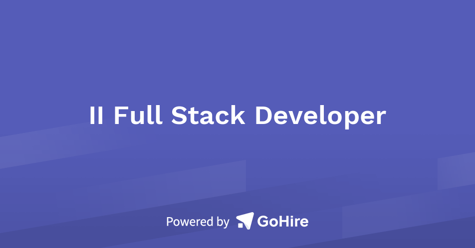 II Full Stack Developer at Qualifinds® | Jobs at Qualifinds®