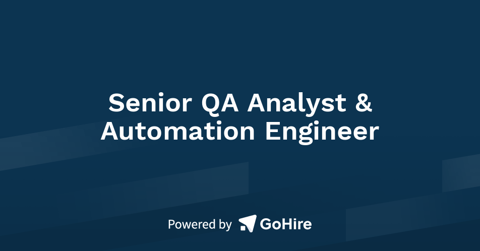 Senior QA Analyst & Automation Engineer at Glasswall | Jobs at Glasswall