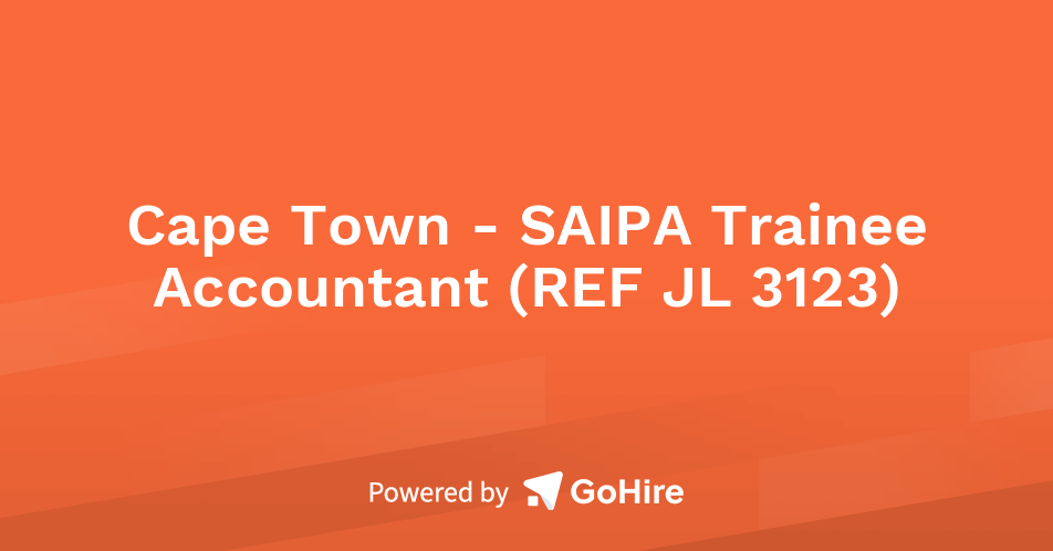 Cape Town - SAIPA Trainee Accountant (REF JL 3123) at Isisekelo ...