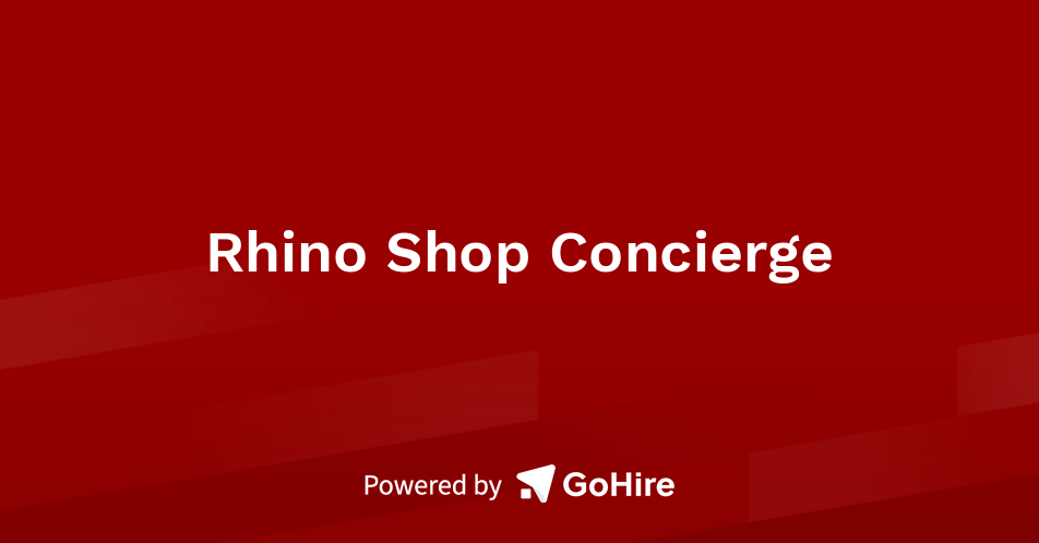 Rhino Shop Concierge at Rhino Africa | Jobs at Rhino Africa