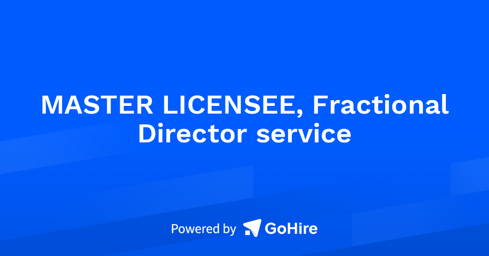 MASTER LICENSEE, Fractional Director service at Boardroom Advisors ...