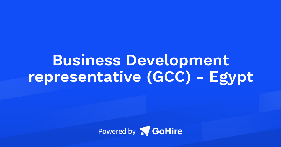 Business Development representative (GCC) - Egypt at RemotePass | Jobs ...