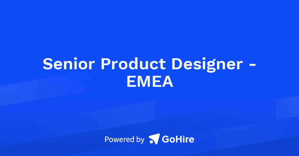 Senior Product Designer - EMEA at RemotePass | Jobs at RemotePass