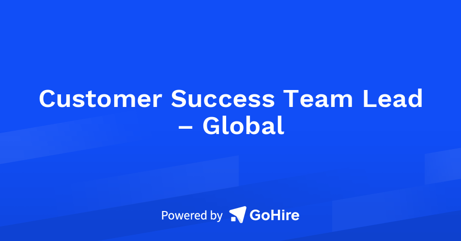 Customer Success Team Lead – Global at RemotePass | Jobs at RemotePass