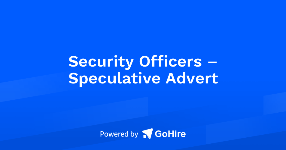 Security Officers – Speculative Advert at Bristol Waste Company | Jobs ...