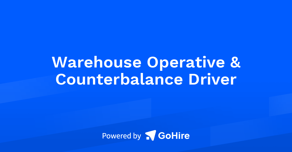 Warehouse Operative & Counterbalance Driver at Cathay Group | Jobs at ...