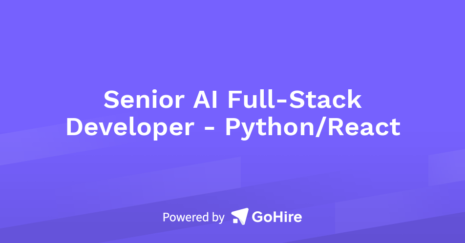 Senior AI Full-Stack Developer - Python/React at OneSeven Tech | Jobs at OneSeven Tech