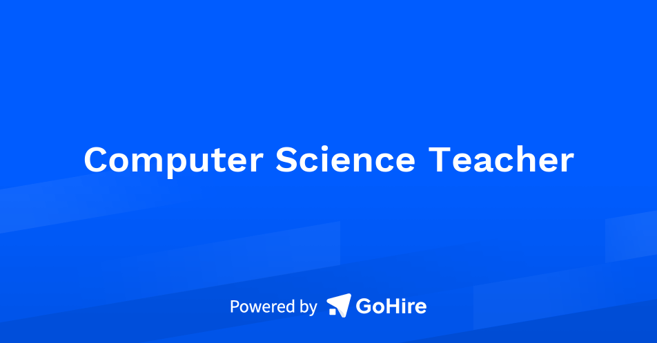 Computer Science Teacher at Concorde Education | Jobs at Concorde Education