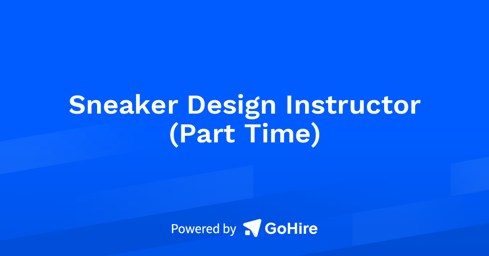 Sneaker Design Instructor (Part Time) at Concorde Education | Jobs at ...