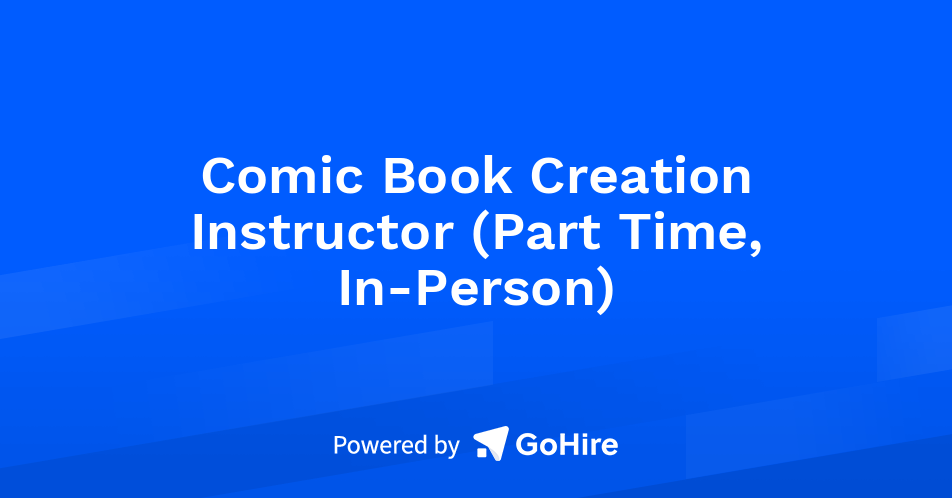 Comic Book Creation Instructor (Part Time, In-Person) at Concorde ...