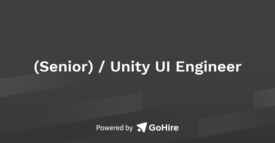 (Senior) / Unity UI Engineer at Tatsu Works | Jobs at Tatsu Works
