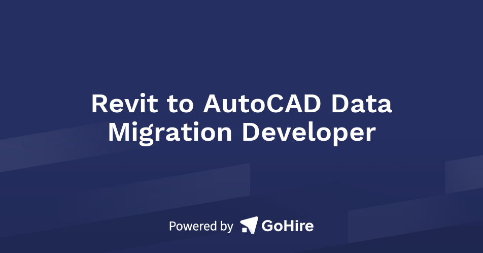 Revit to AutoCAD Data Migration Developer at CADS Group | Jobs at CADS ...