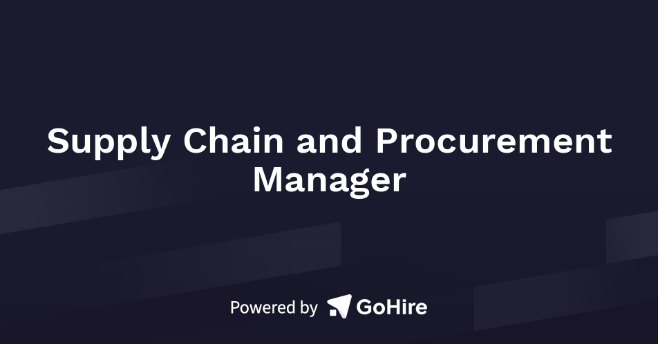 Supply Chain and Procurement Manager at Hydra Host | Jobs at Hydra Host