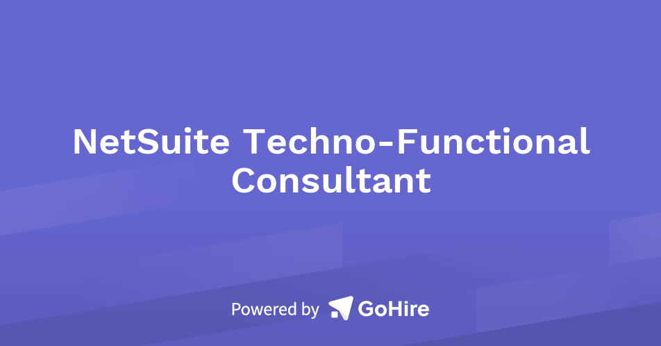 NetSuite Techno-Functional Consultant at Dataflix | Jobs at Dataflix