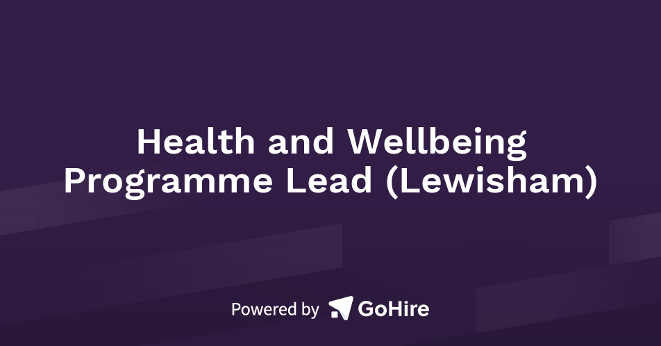 Health and Wellbeing Programme Lead (Lewisham) at Enable | Jobs at Enable