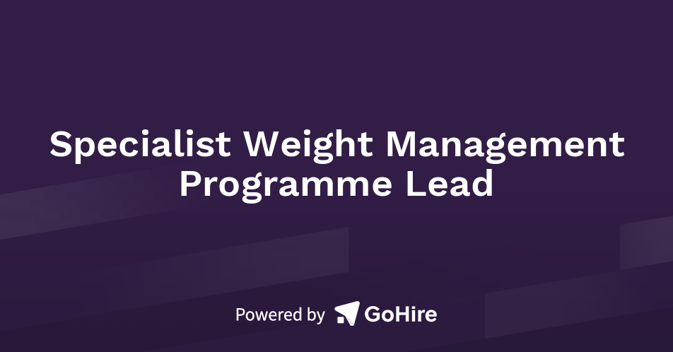 Specialist Weight Management Programme Lead at Enable | Jobs at Enable