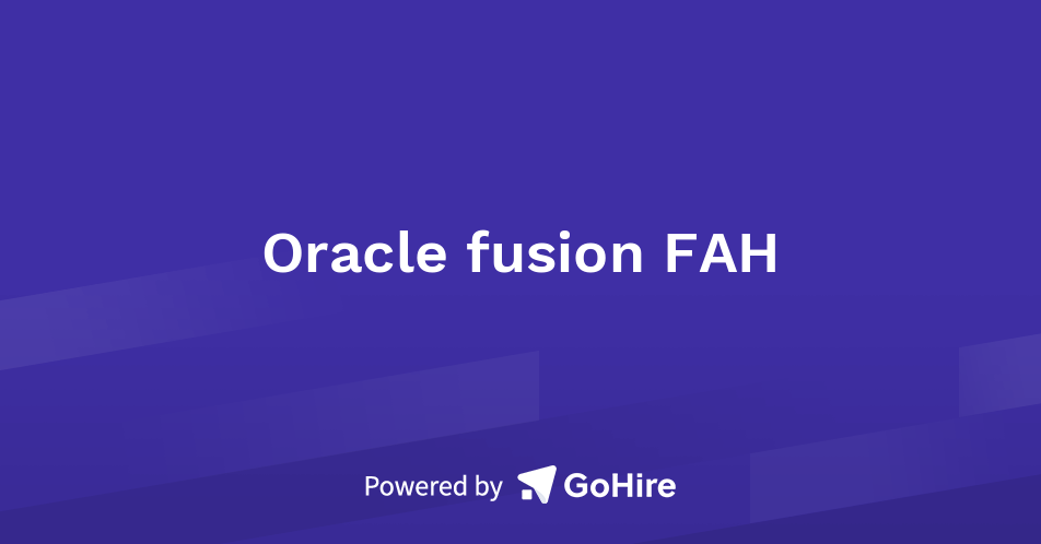 Oracle fusion FAH at N Consulting Ltd | Jobs at N Consulting Ltd