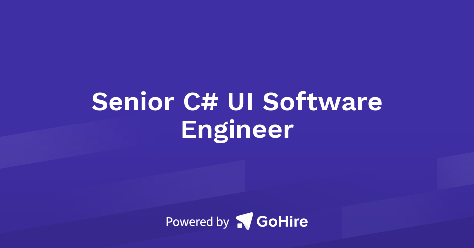 Senior C# UI Software Engineer at N Consulting Ltd | Jobs at N ...