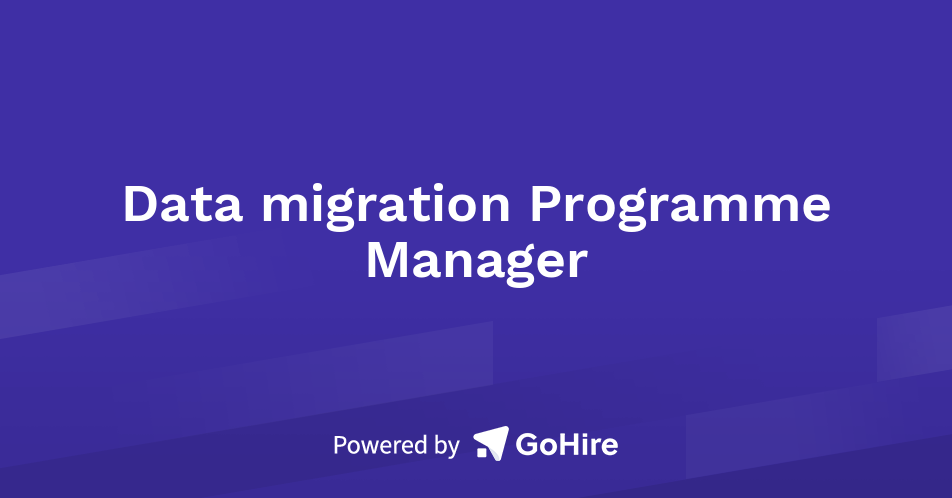 Data migration Programme Manager at N Consulting Ltd | Jobs at N ...