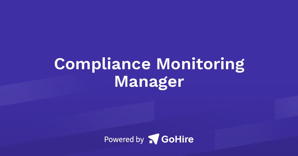 Compliance Monitoring Manager at N Consulting Ltd | Jobs at N Consulting Ltd