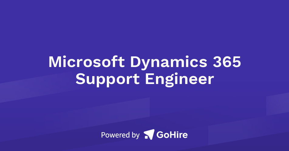 Microsoft Dynamics 365 Support Engineer at N Consulting Ltd | Jobs at N ...