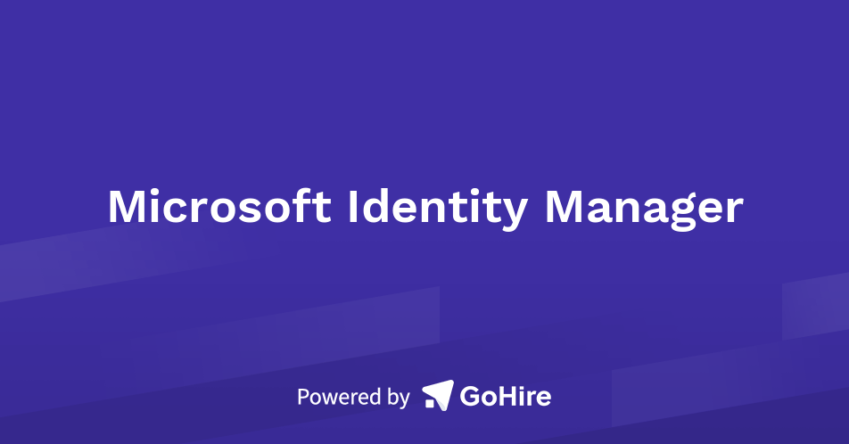 Microsoft Identity Manager At N Consulting Ltd Jobs At N Consulting Ltd