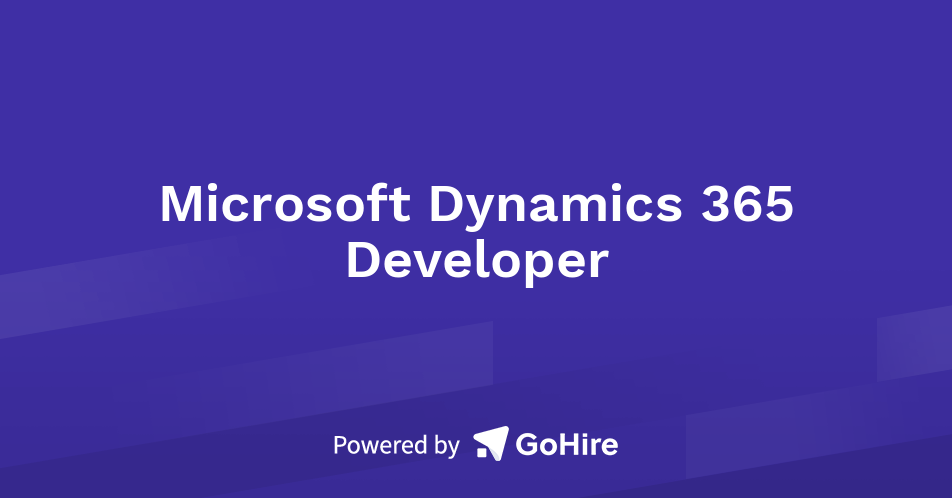 Microsoft Dynamics 365 Developer at N Consulting Ltd | Jobs at N ...
