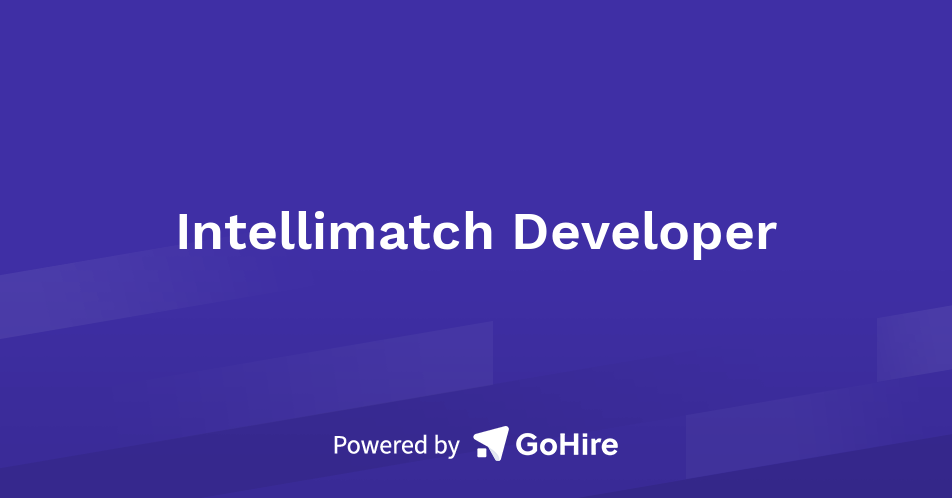 Intellimatch Developer at N Consulting Ltd | Jobs at N Consulting Ltd