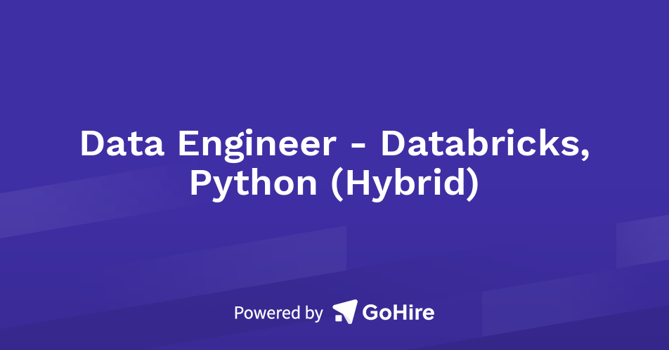 Data Engineer - Databricks, Python (Hybrid) at N Consulting Ltd | Jobs ...
