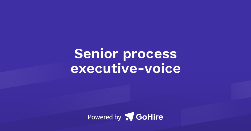 Senior process executive-voice at N Consulting Ltd | Jobs at N ...