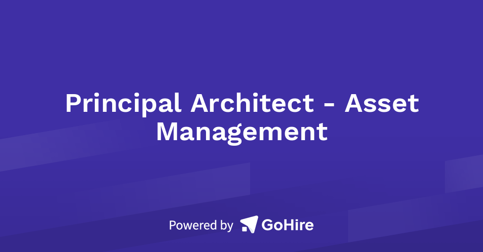 Principal Architect - Asset Management at N Consulting Ltd | Jobs at N ...