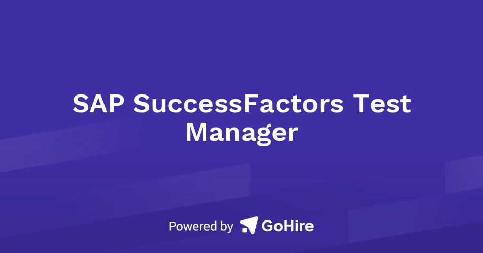 SAP SuccessFactors Test Manager at N Consulting Ltd | Jobs at N ...