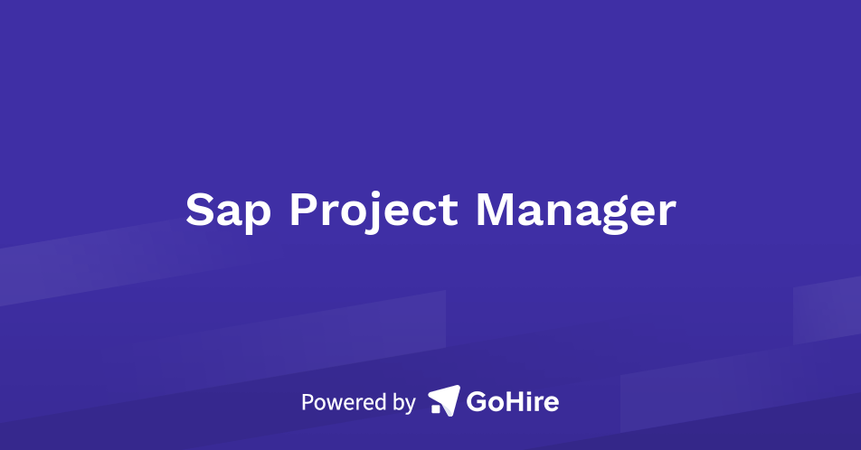 Sap Project Manager At N Consulting Ltd Jobs At N Consulting Ltd