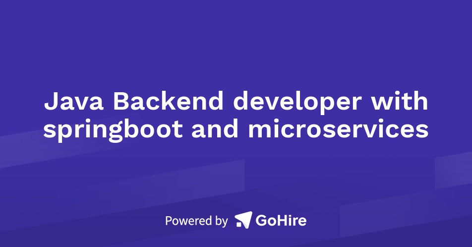 Java Backend developer with springboot and microservices at N ... Java Backend developer with springboot and microservices at N ...