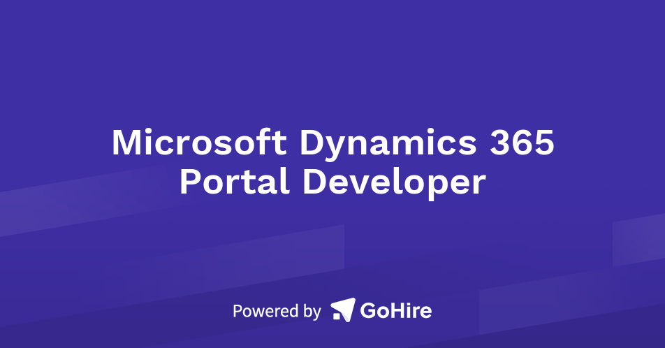Microsoft Dynamics 365 Portal Developer at N Consulting Ltd | Jobs at N Consulting Ltd