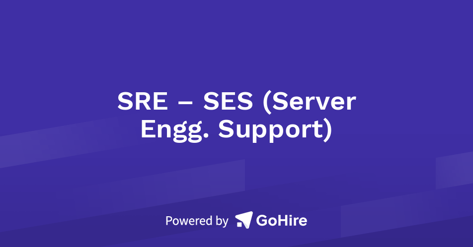SRE – SES (Server Engg. Support) at N Consulting Ltd | Jobs at N ...