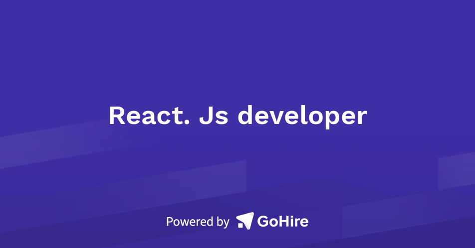 React Js Developer At N Consulting Ltd Jobs At N Consulting Ltd 