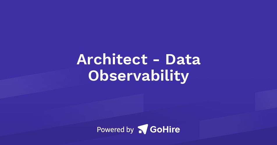 Architect - Data Observability at N Consulting Ltd | Jobs at N ...
