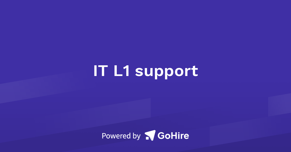 IT L1 support at N Consulting Ltd | Jobs at N Consulting Ltd