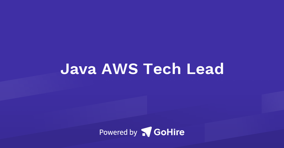 Java AWS Tech Lead at N Consulting Ltd | Jobs at N Consulting Ltd