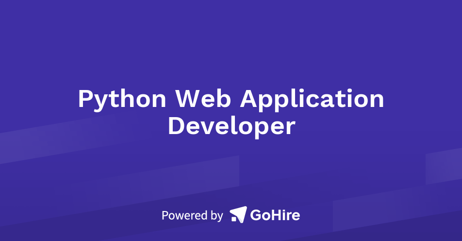 Python Web Application Developer at N Consulting Ltd | Jobs at N ...