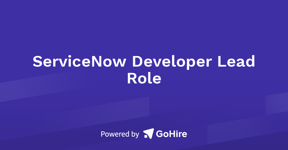 ServiceNow Developer Lead Role at N Consulting Ltd | Jobs at N ...