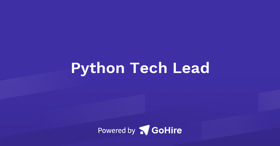 Python Tech Lead at N Consulting Ltd | Jobs at N Consulting Ltd